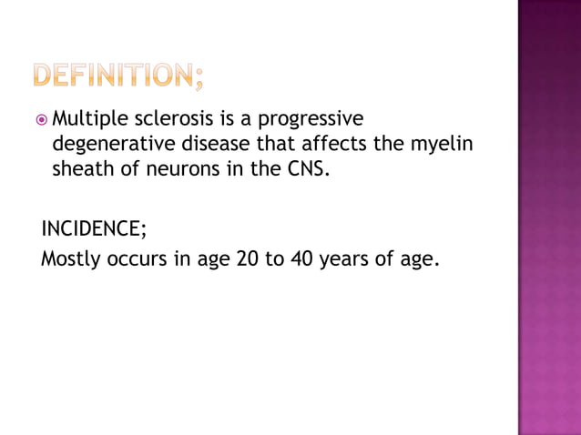 Multiple sclerosis | PPT