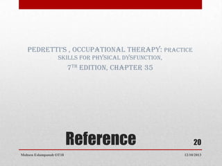 Occupational Therapy in Multiple sclerosis | PPTX