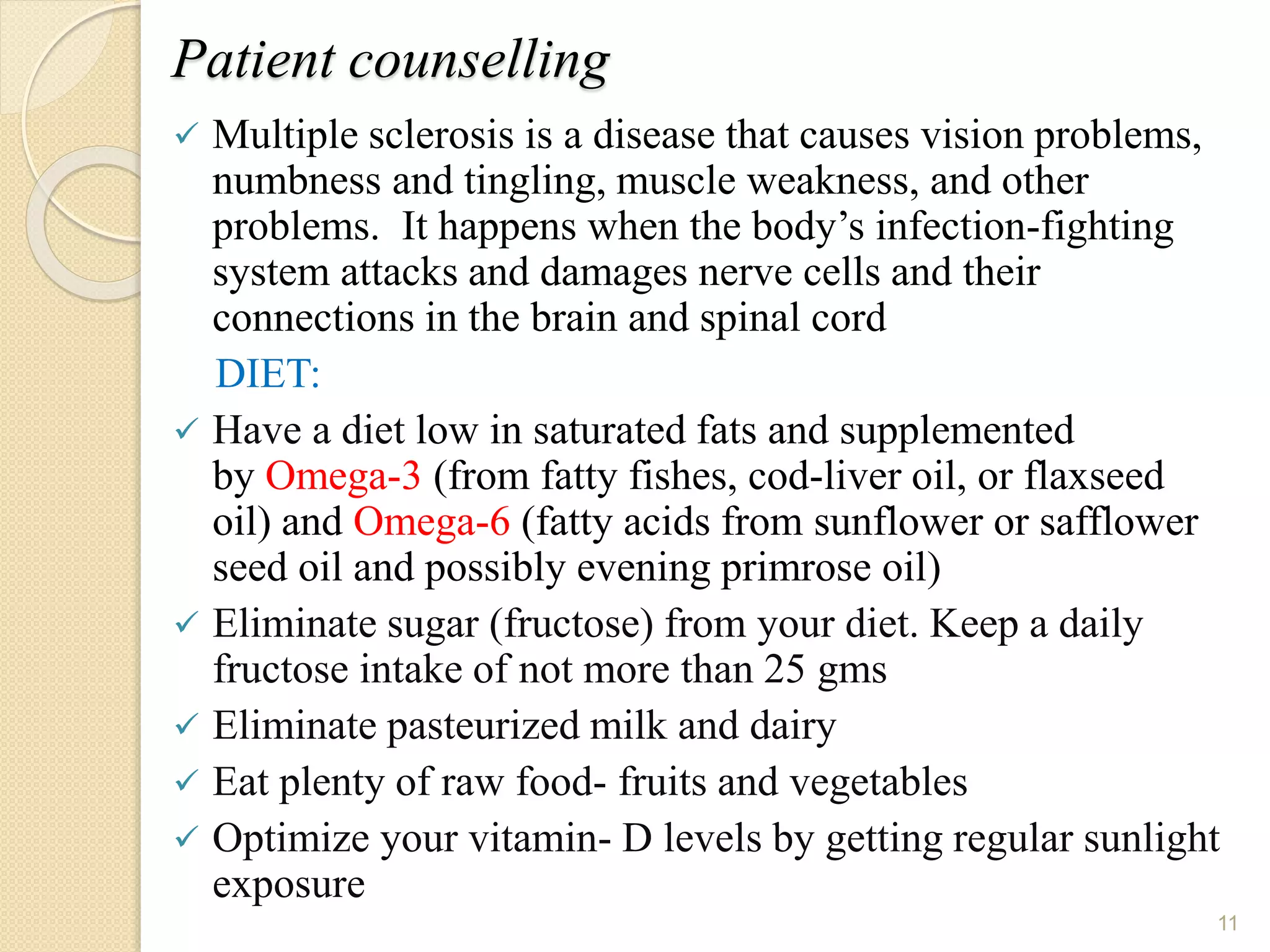 Multiple sclerosis CASE PRESENTATION | PPTX