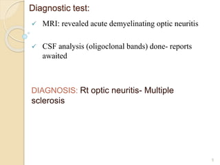 Multiple sclerosis CASE PRESENTATION | PPTX