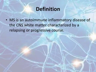 multiple sclerosis | PPTX