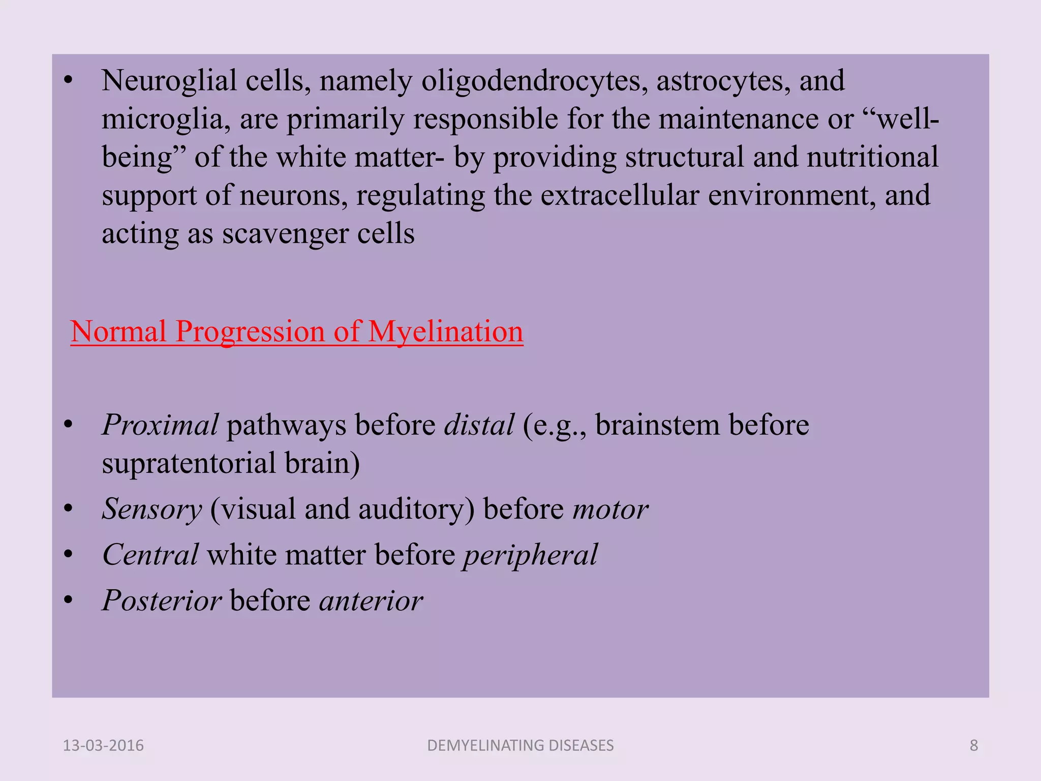 Demyelinating diseases | PPTX