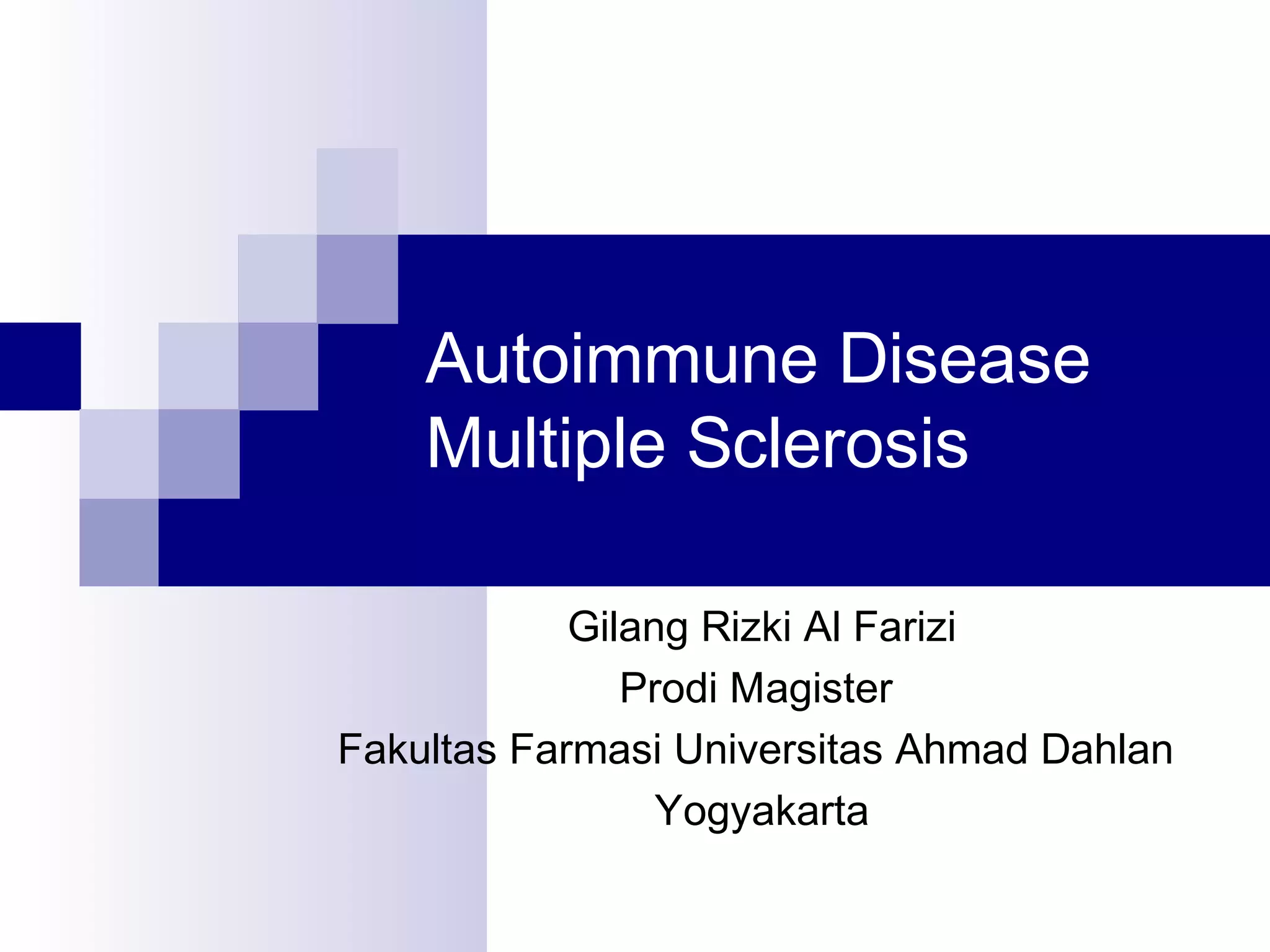 Multiple sclerosis | PPT | Blood Disorders | Diseases and Conditions