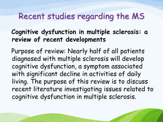 Multiple sclerosis | PPTX