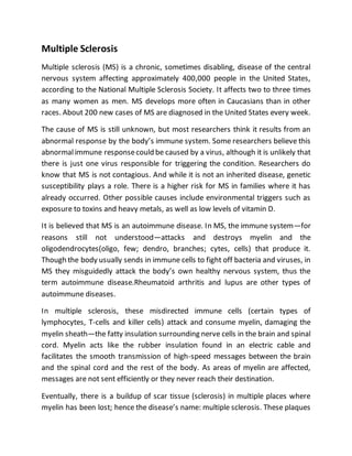 Multiple sclerosis | PDF