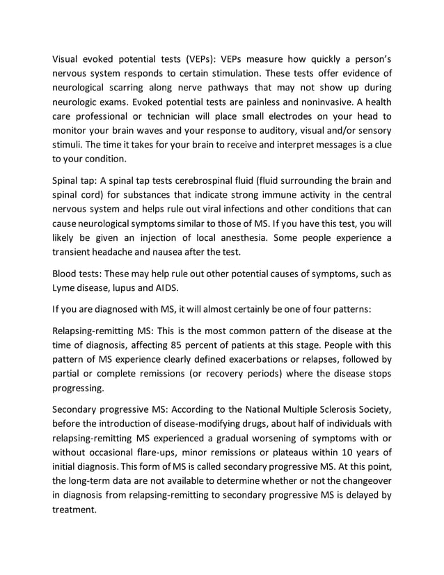 Multiple sclerosis | PDF