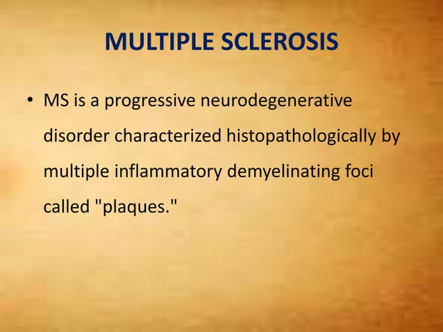 Multiple sclerosis | PPT