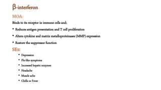 Multiple sclerosis, Types and Treatment | PPT