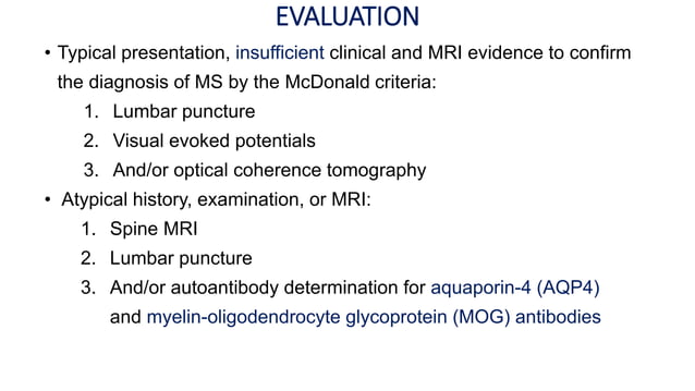 Multiple sclerosis: Introduction, Risk Factors, Diagnosis and Treatment ...