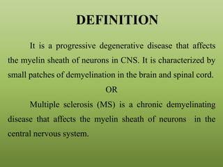 Multiple sclerosis | PPTX | Physical Therapy | Wellness
