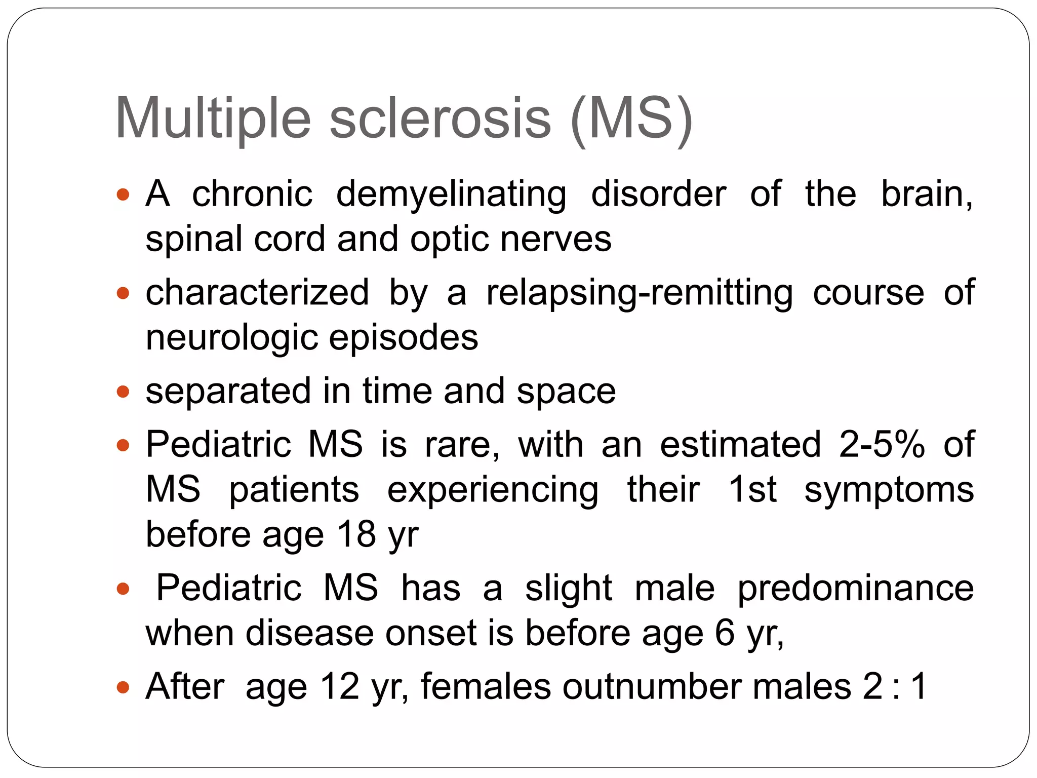 Multiple sclerosis | PPTX