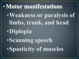 MULTIPLE SCLEROSIS | PPTX