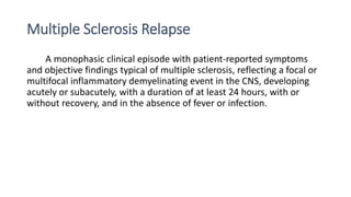 Multiple sclerosis | PPTX