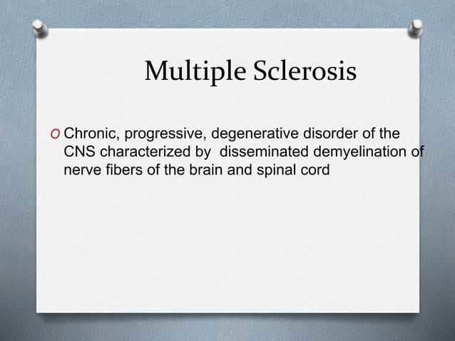 MultipleSclerosis.ppt MSN II nervous system | PPT