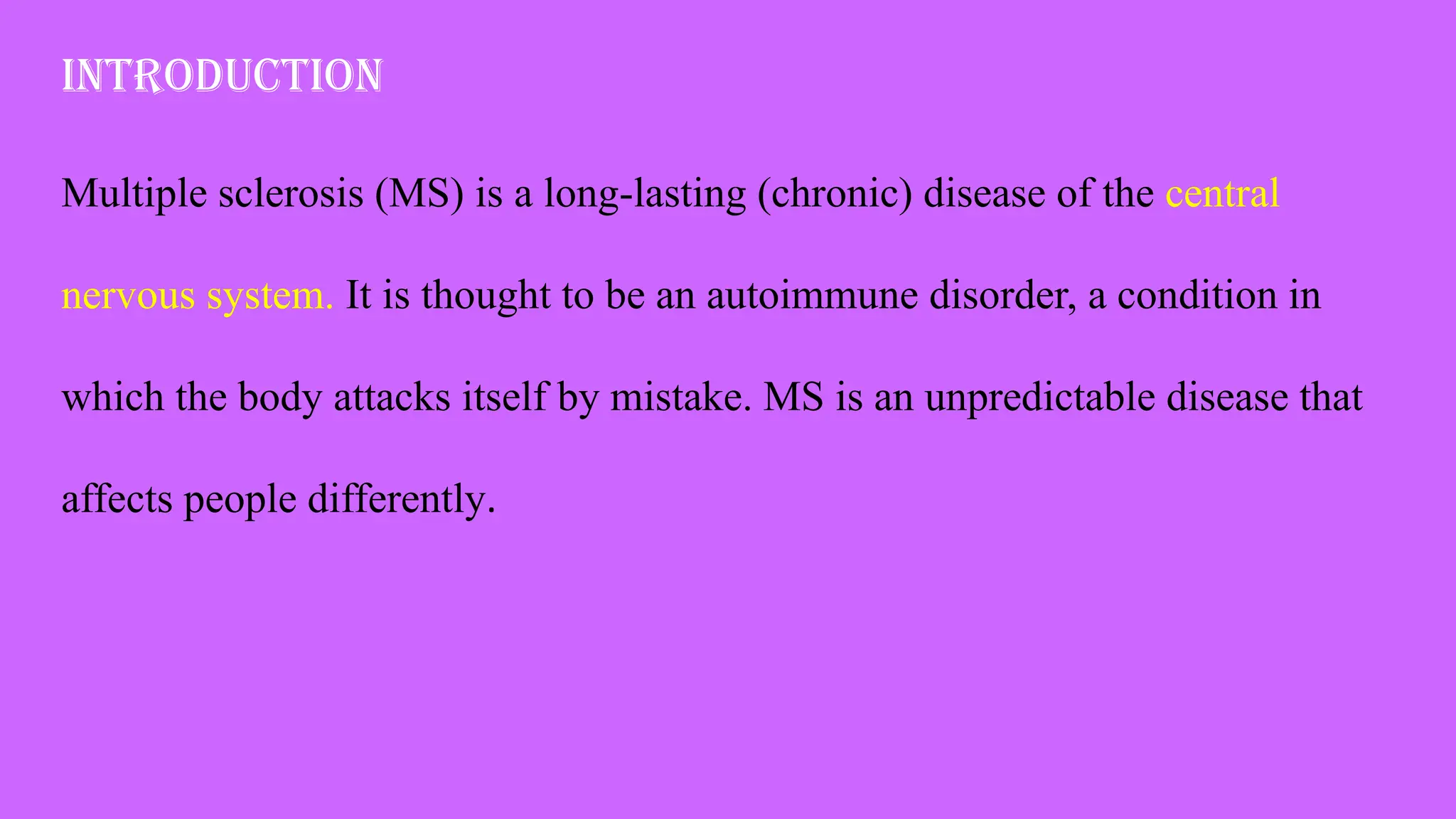 Multiple sclerosis( neurological disorders) | PPTX