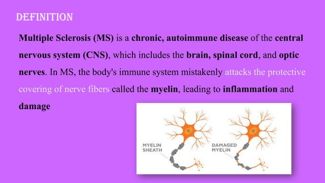 Multiple sclerosis( neurological disorders) | PPTX