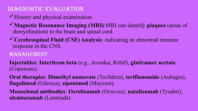 Multiple sclerosis( neurological disorders) | PPTX