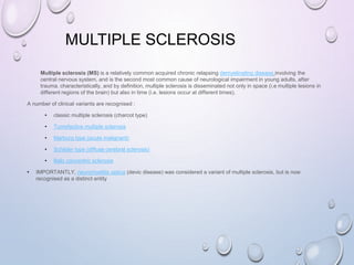 Imaging in Multiple sclerosis | PPTX