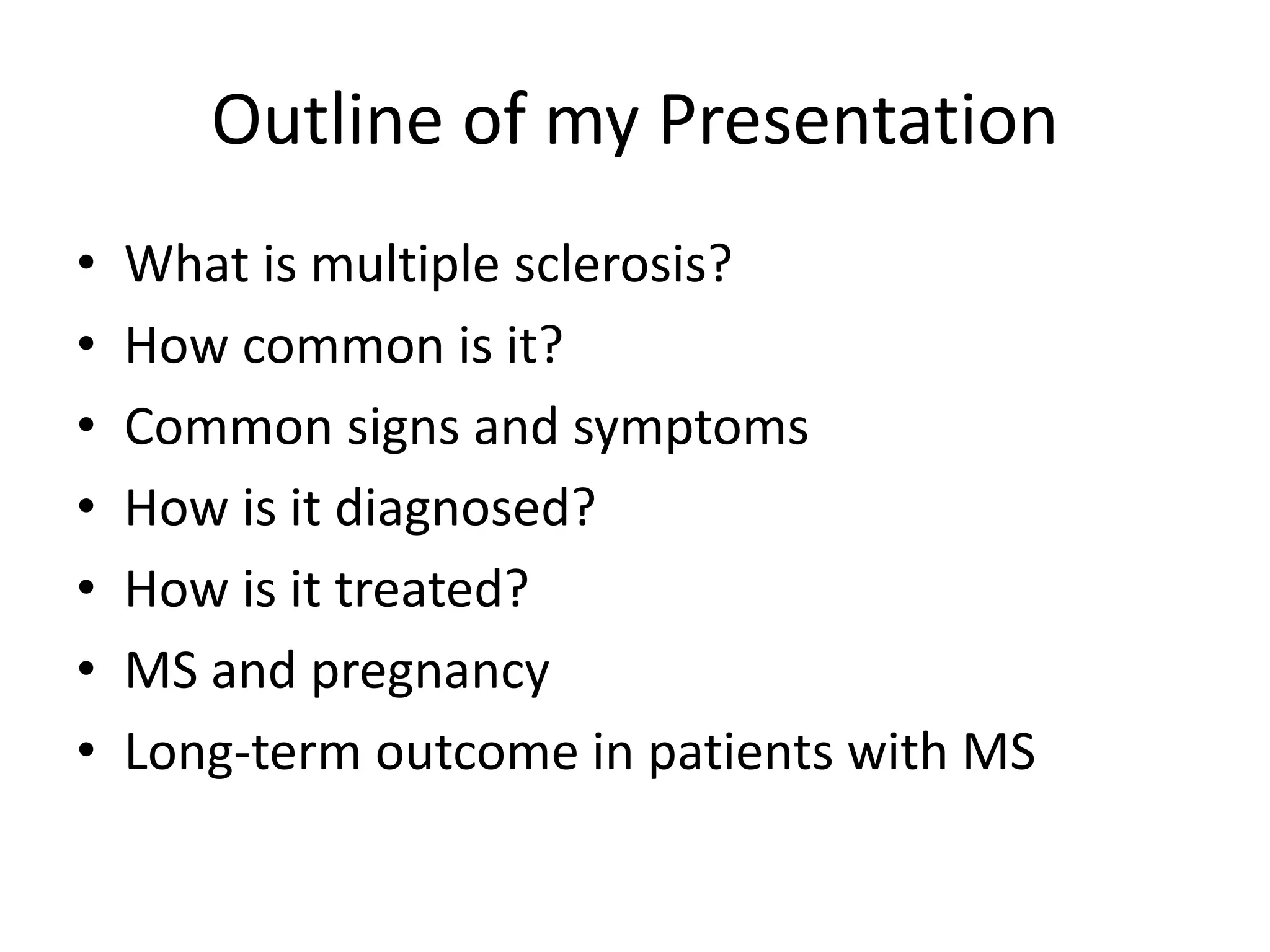 Multiple sclerosis: fighting the invisible | PPT
