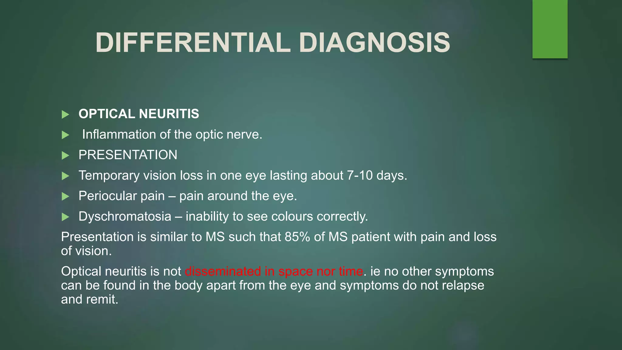 Multiple Sclerosis | PPTX