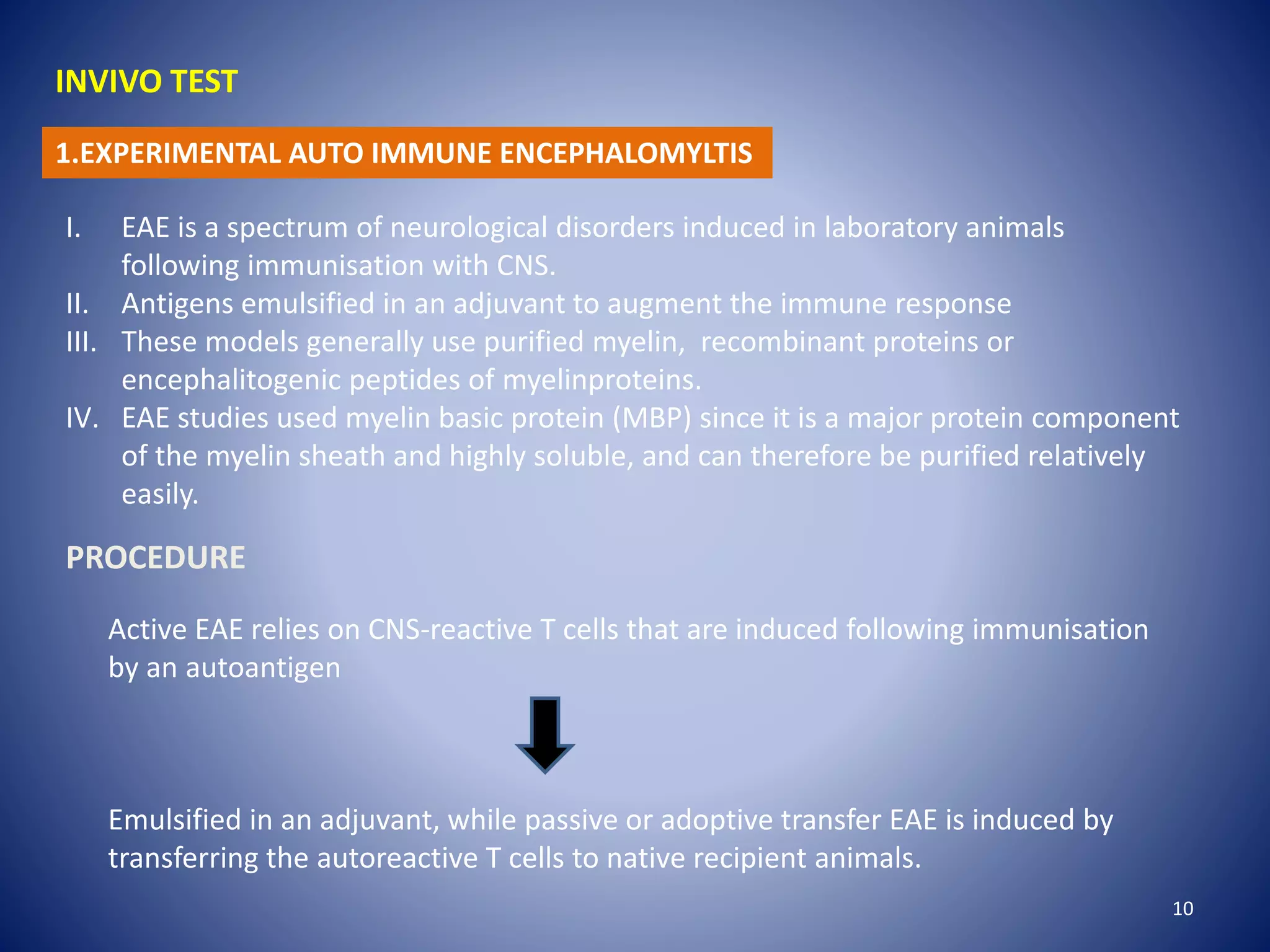 Multiple sclerosis screening methods | PPTX