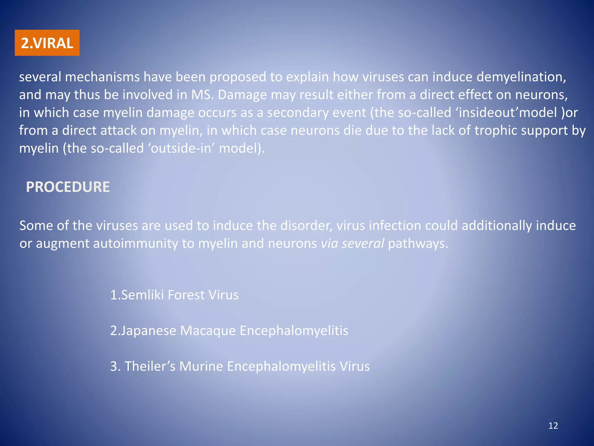 Multiple sclerosis screening methods | PPTX