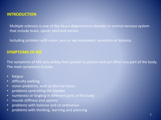 Multiple sclerosis screening methods | PPTX