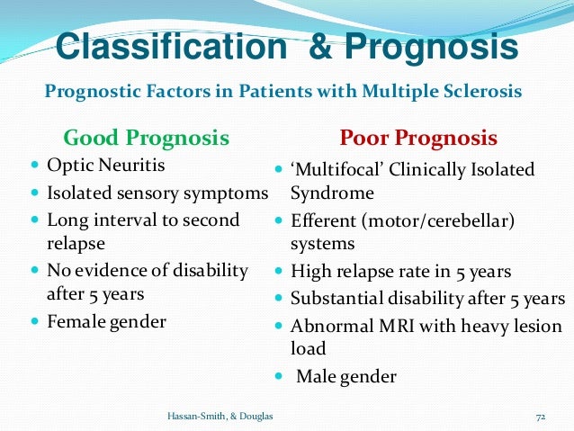 Multiple sclerosis adjusted to publish