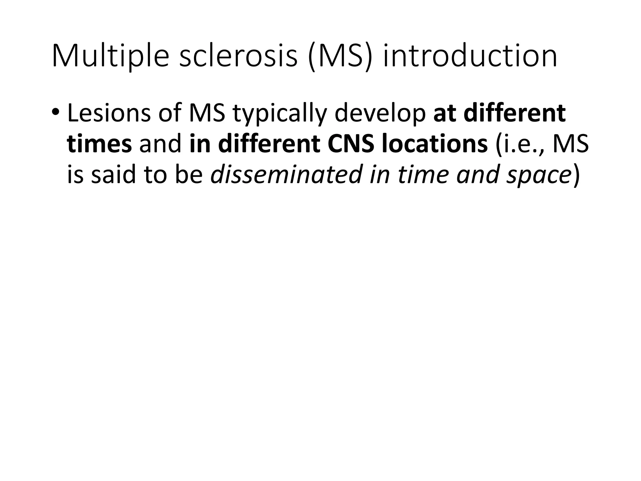Multiple sclerosis by Dr. Basil B. Tumaini | PPTX