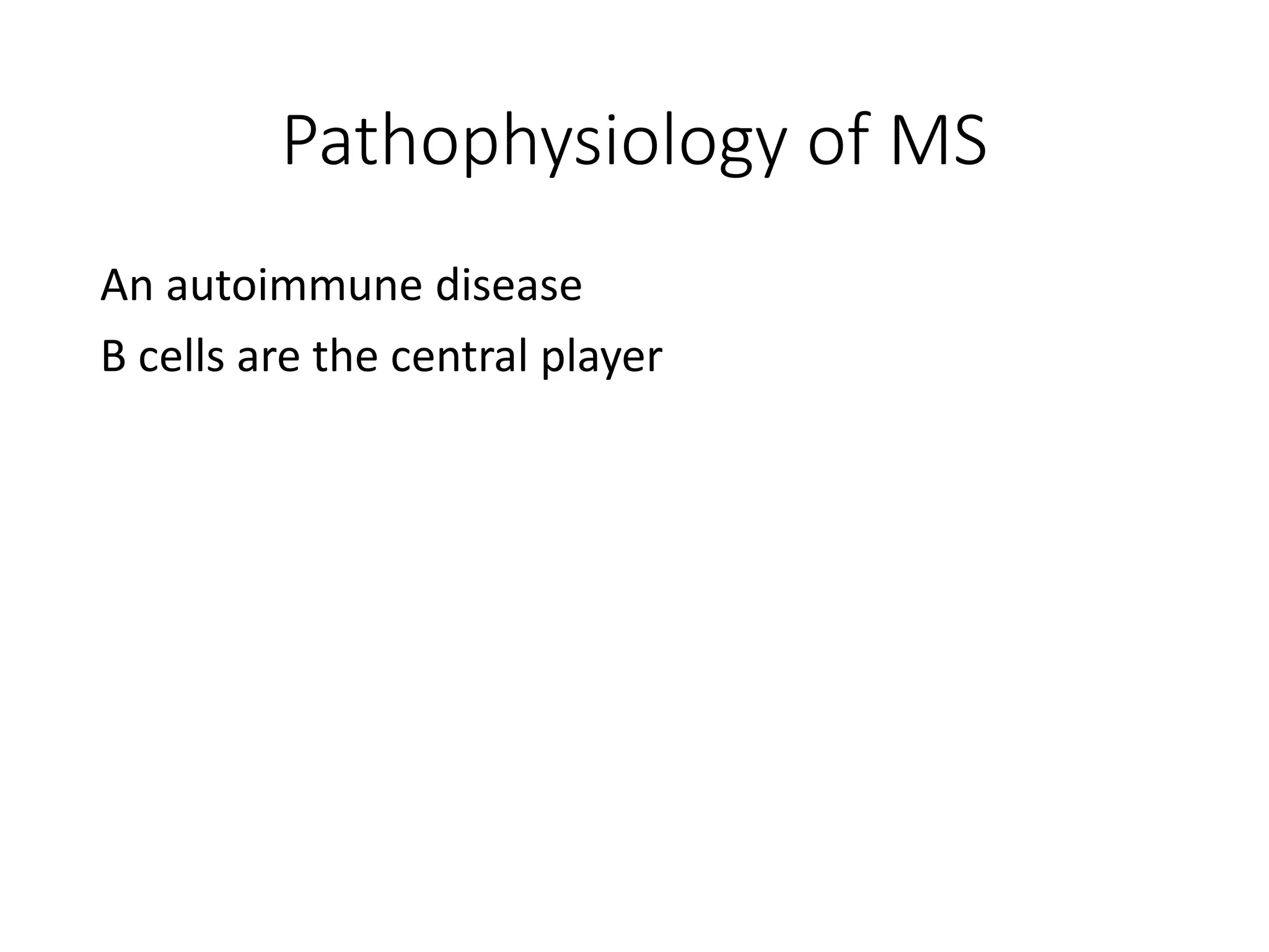 Multiple sclerosis by Dr. Basil B. Tumaini | PPTX