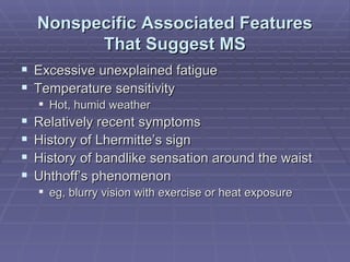 Multiple Sclerosis Diagnostics Dr C Bourque | PPT
