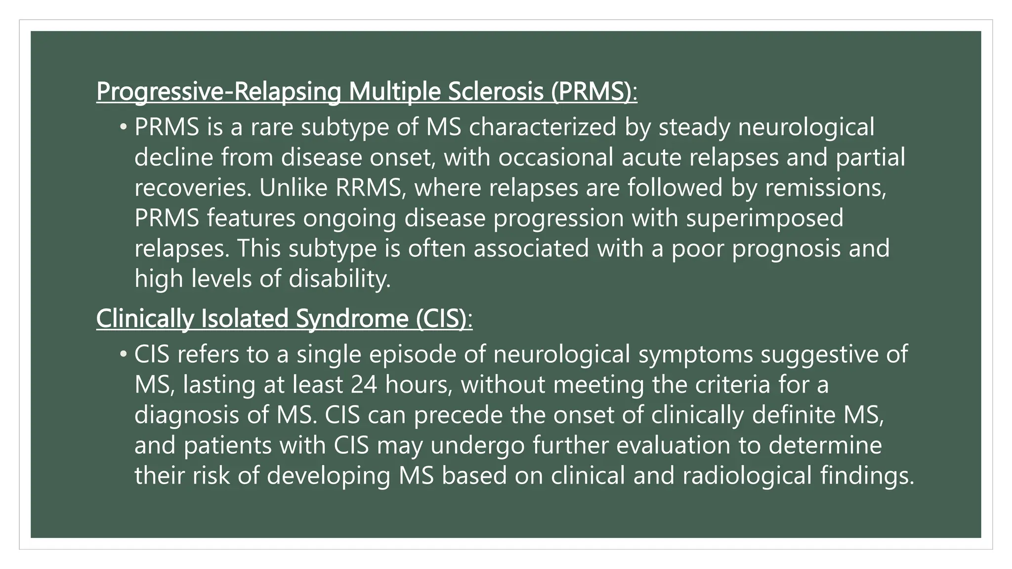 Multiple Sclerosis (Group 2).pptx . | PPTX | Brain and Nervous System Disorders | Diseases and ...