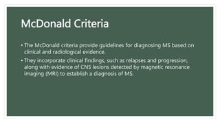 Multiple Sclerosis (Group 2).pptx . | PPTX | Brain and Nervous System Disorders | Diseases and ...