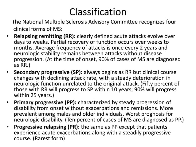 Multiple sclerosis (ms) | PPT