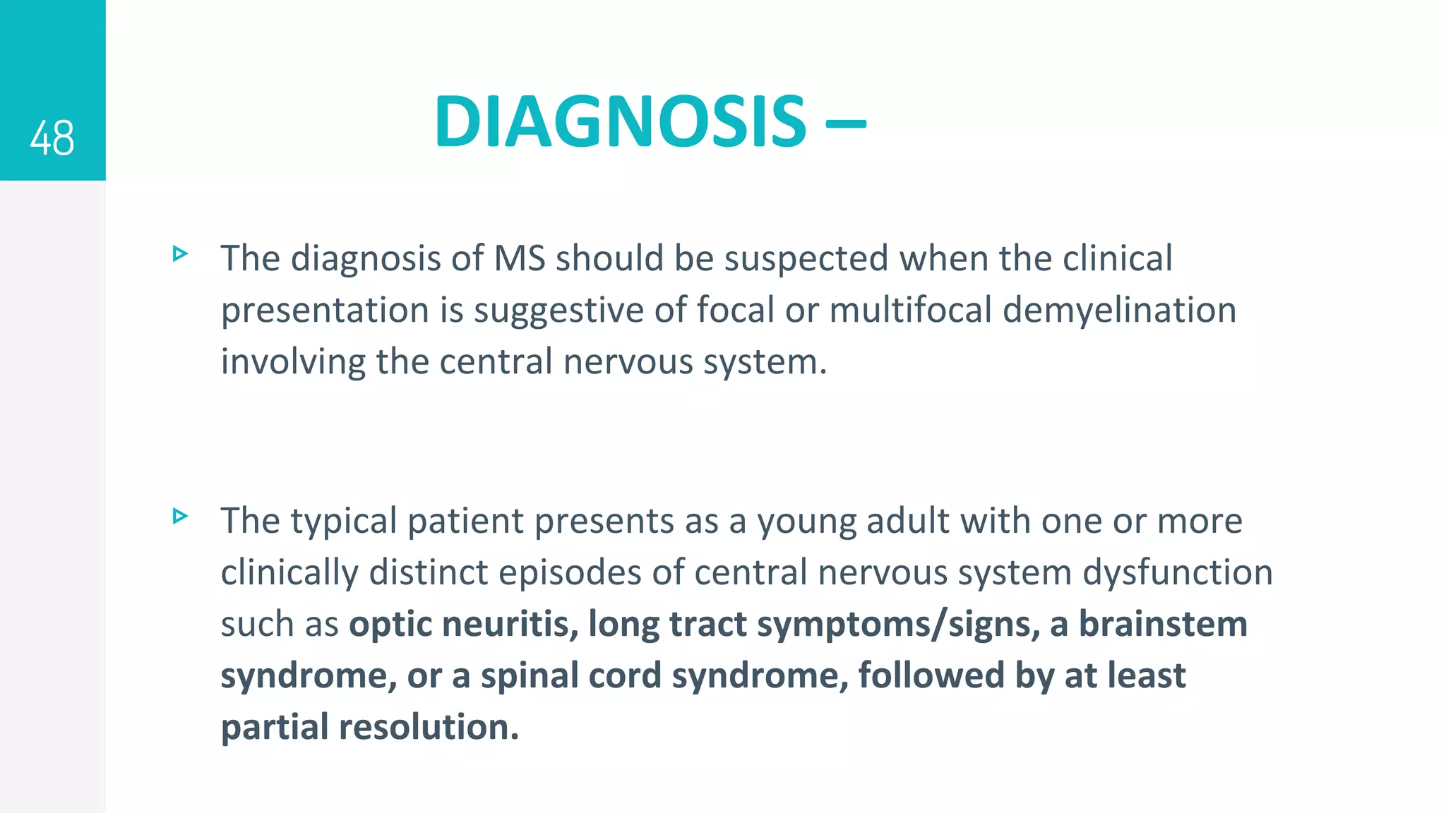 Multiple sclerosis ppt | PPT