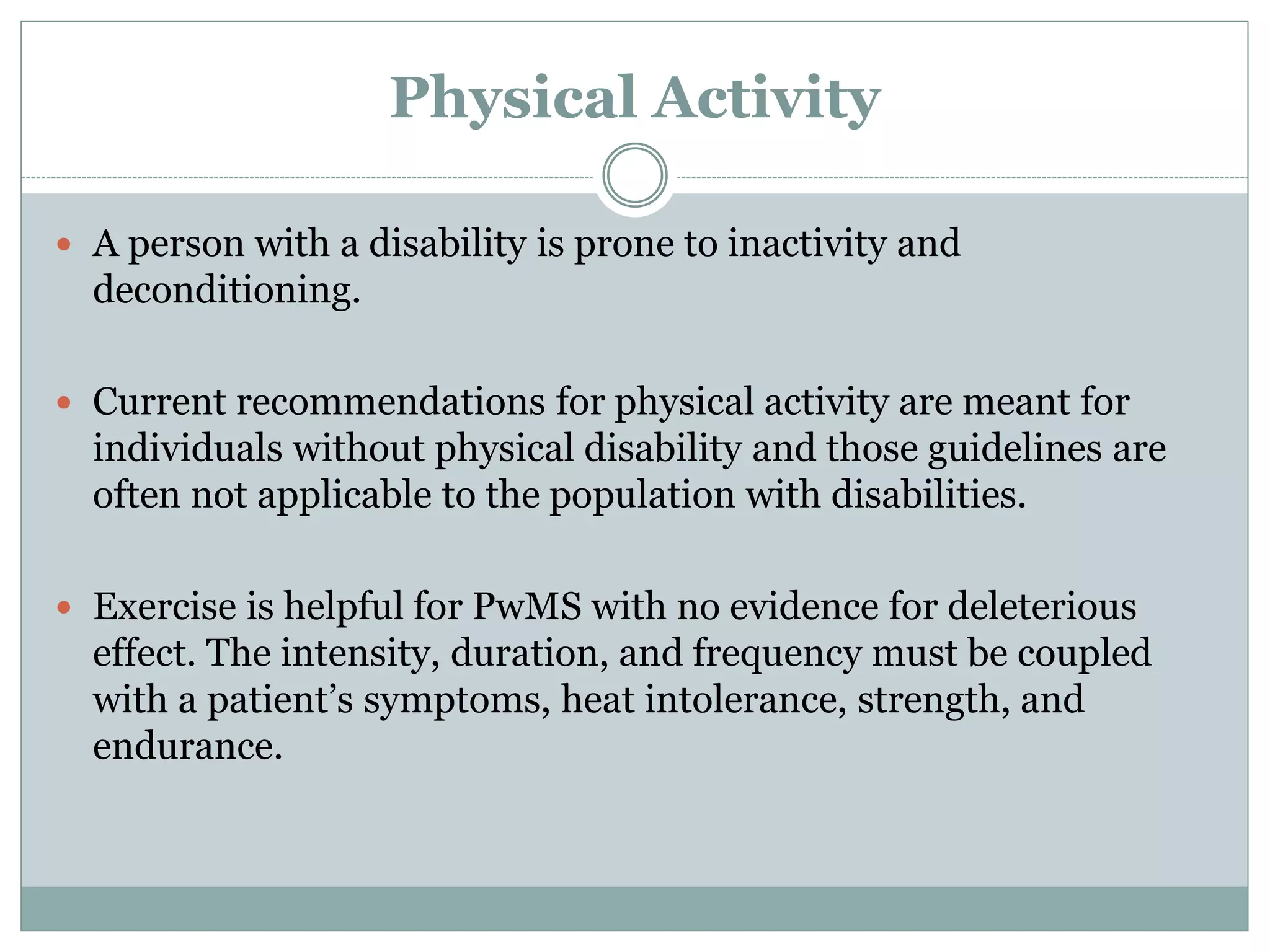 Multiple sclerosis rehab | PPTX