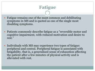 Multiple sclerosis rehab | PPTX