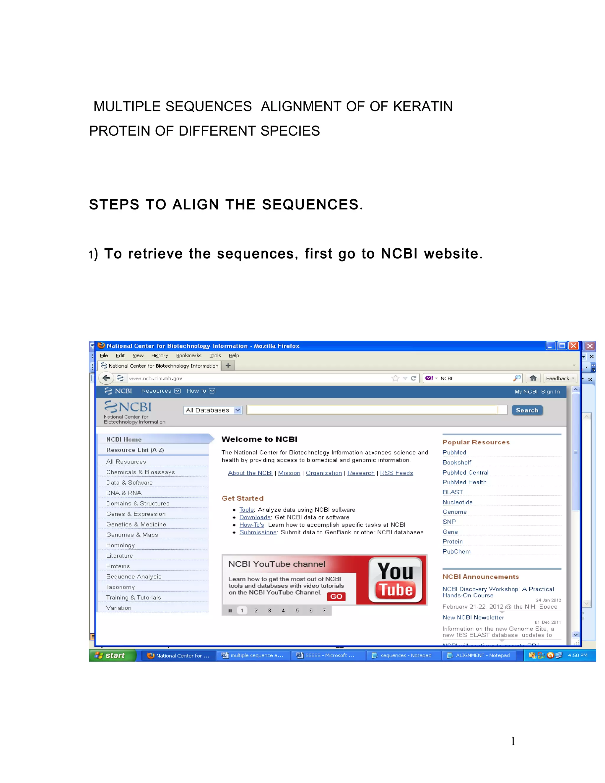 Multiple sequence alignment | PDF