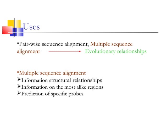 Multiple sequence alignment | PPT | Genetics | Science