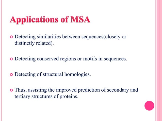 Multiple sequence alignment | PPTX | Technology & Computing