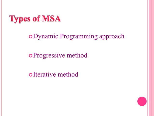 Multiple sequence alignment | PPTX | Technology & Computing