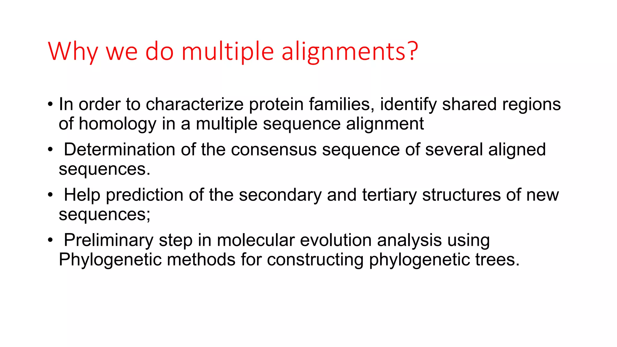 Multiple Sequence Alignment Pptx Databases Computer Software And Applications