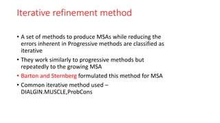 Multiple sequence alignment | PPTX