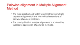 Multiple sequence alignment | PPTX