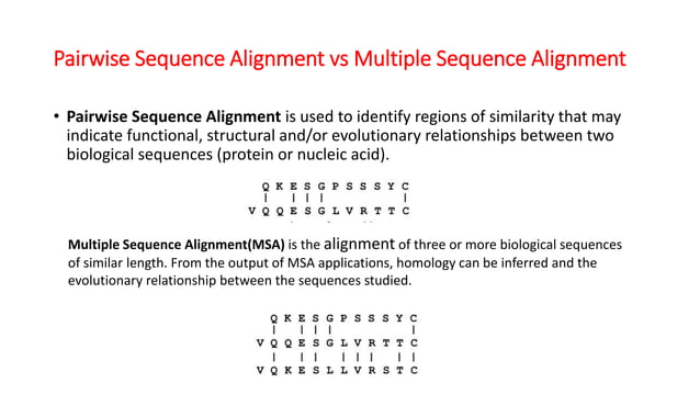 Multiple sequence alignment