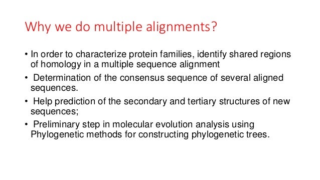 Multiple sequence alignment