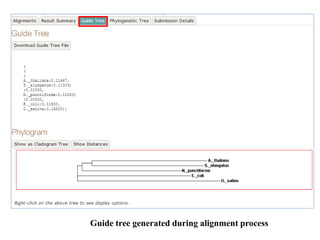 Multiple sequence alignment | PPTX