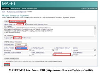 Multiple sequence alignment | PPTX