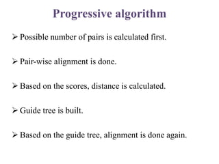Multiple sequence alignment | PPTX