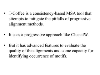 Multiple sequence alignment | PPTX